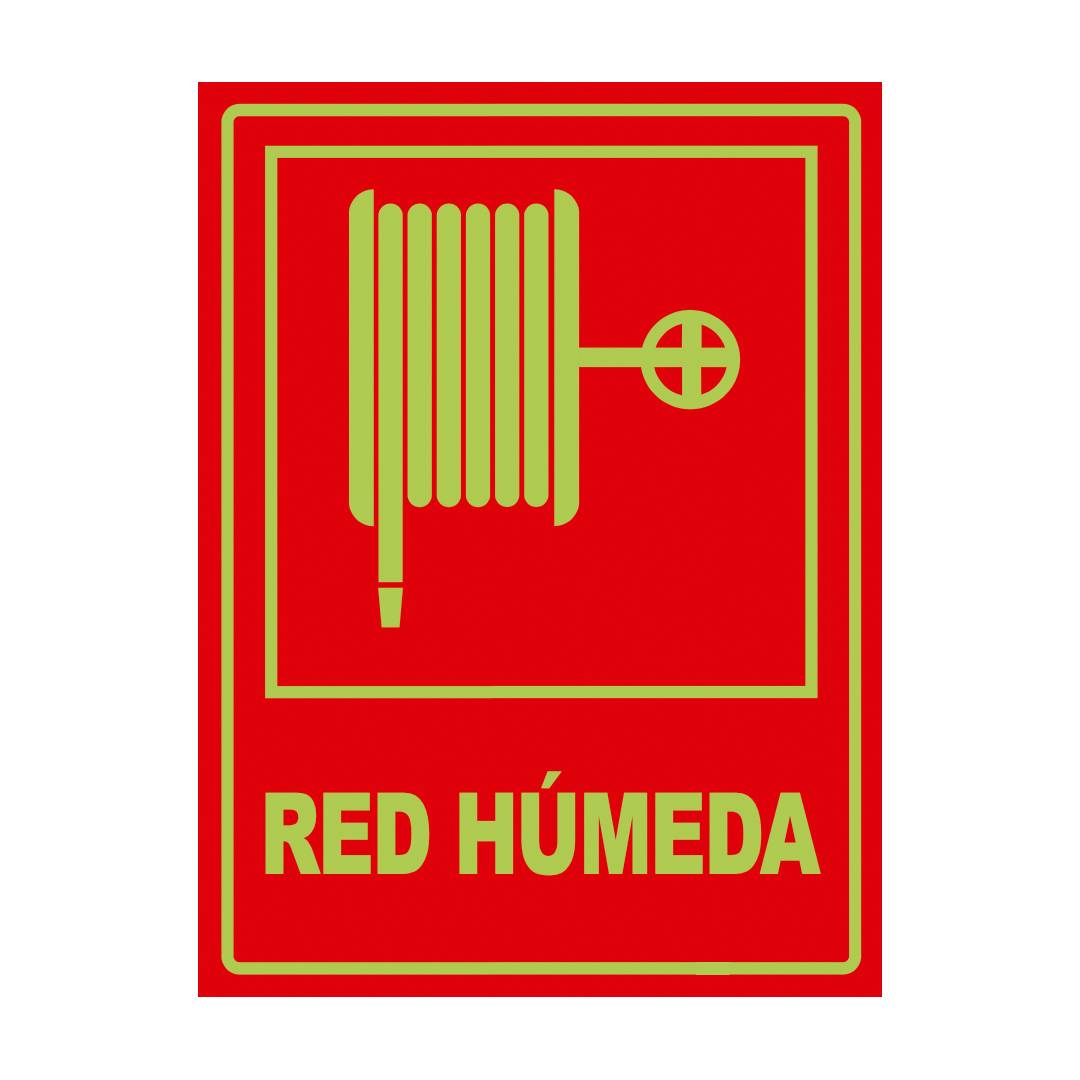 SEÑAL FOTOLUMINISCENTE RED HUMEDA VERTICAL - Start Fire