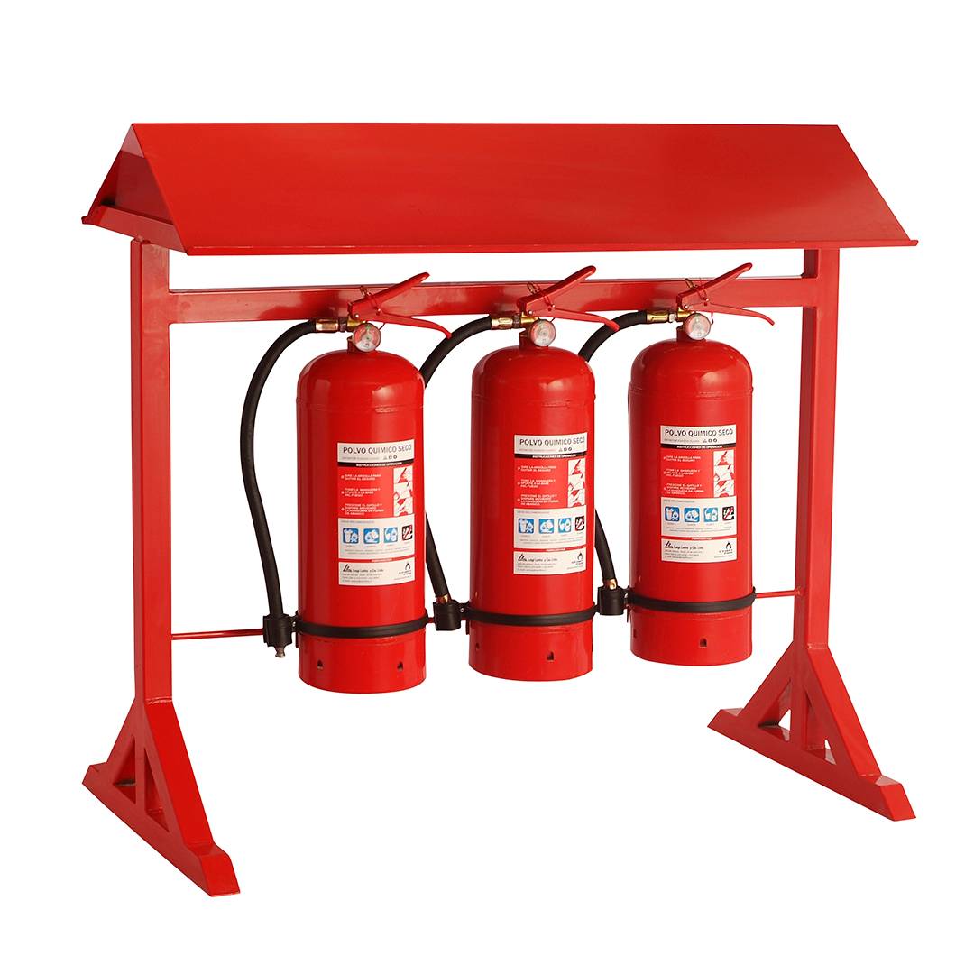 SOPORTE EXTINTOR PARA 3 EXTINTORES - Start Fire