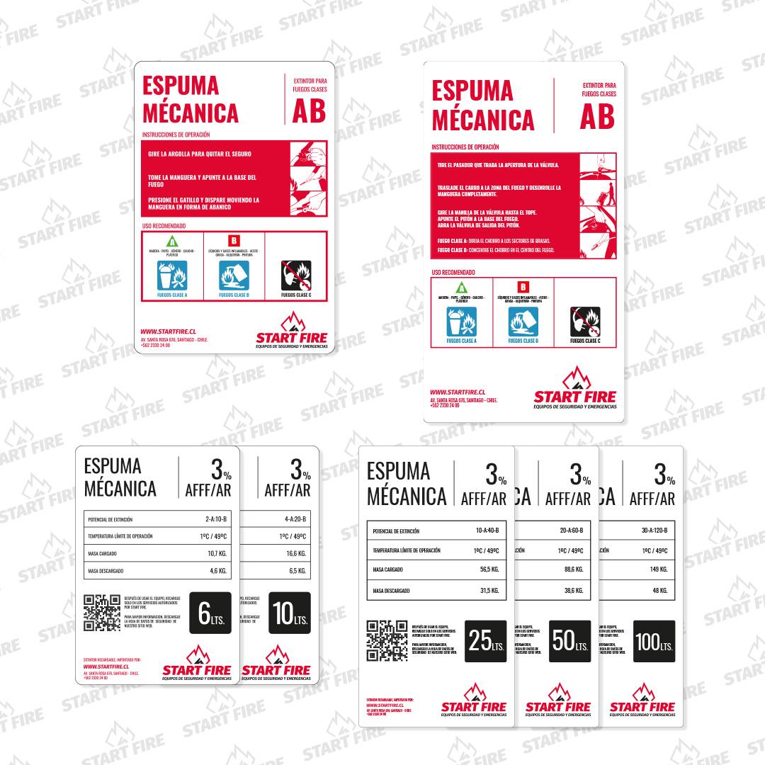 ETIQUETA ESPUMA AFFF/AR 3% - Start Fire